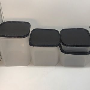 Tupperware | Kitchen | Tupperware Mates Modular Square Seal 4 Pc | Poshmark